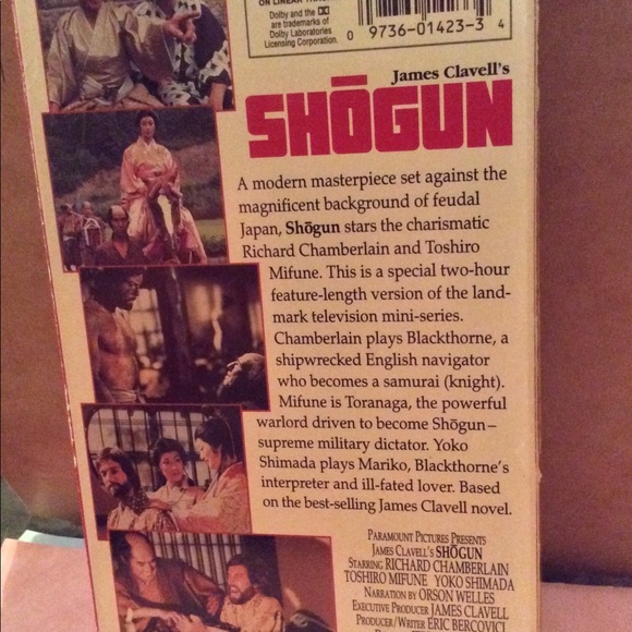Paramount | Media | Shogun 98 Vhs Tape Collectible 2hr Movie Rare ...